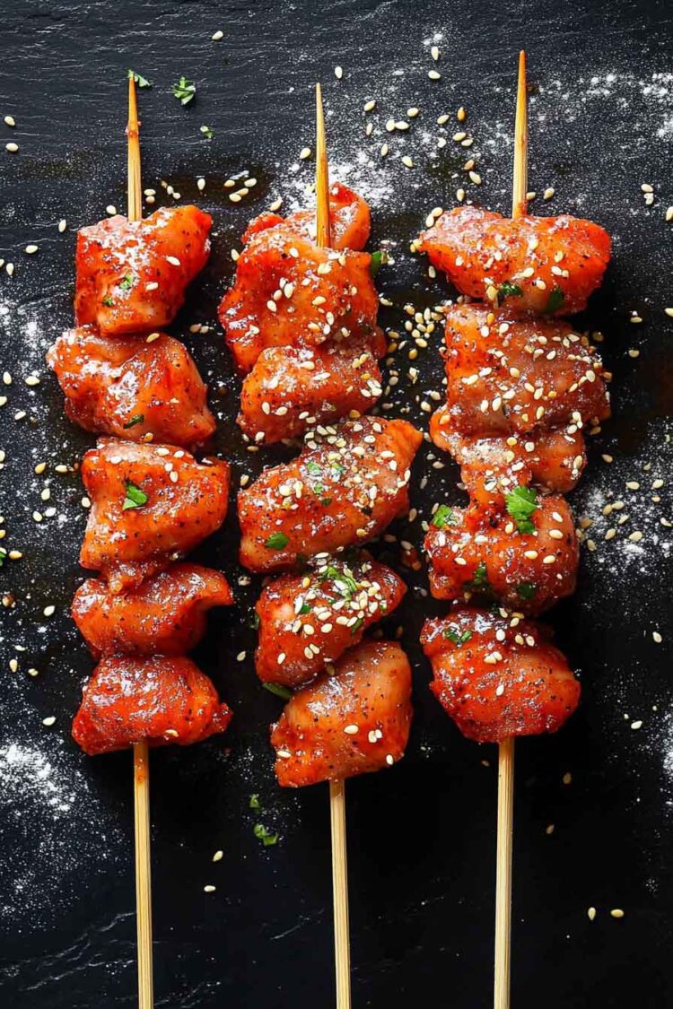 Korean Chicken Skewers (Dakkochi) Recipe