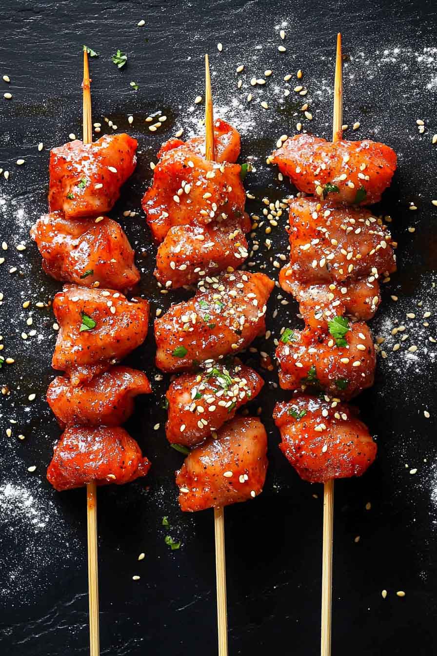 Korean Chicken Skewers (Dakkochi) Recipe
