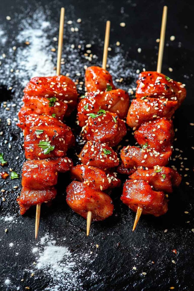 Korean Chicken Skewers (Dakkochi) Recipe