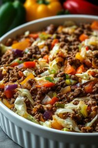 Cabbage Beef Bake